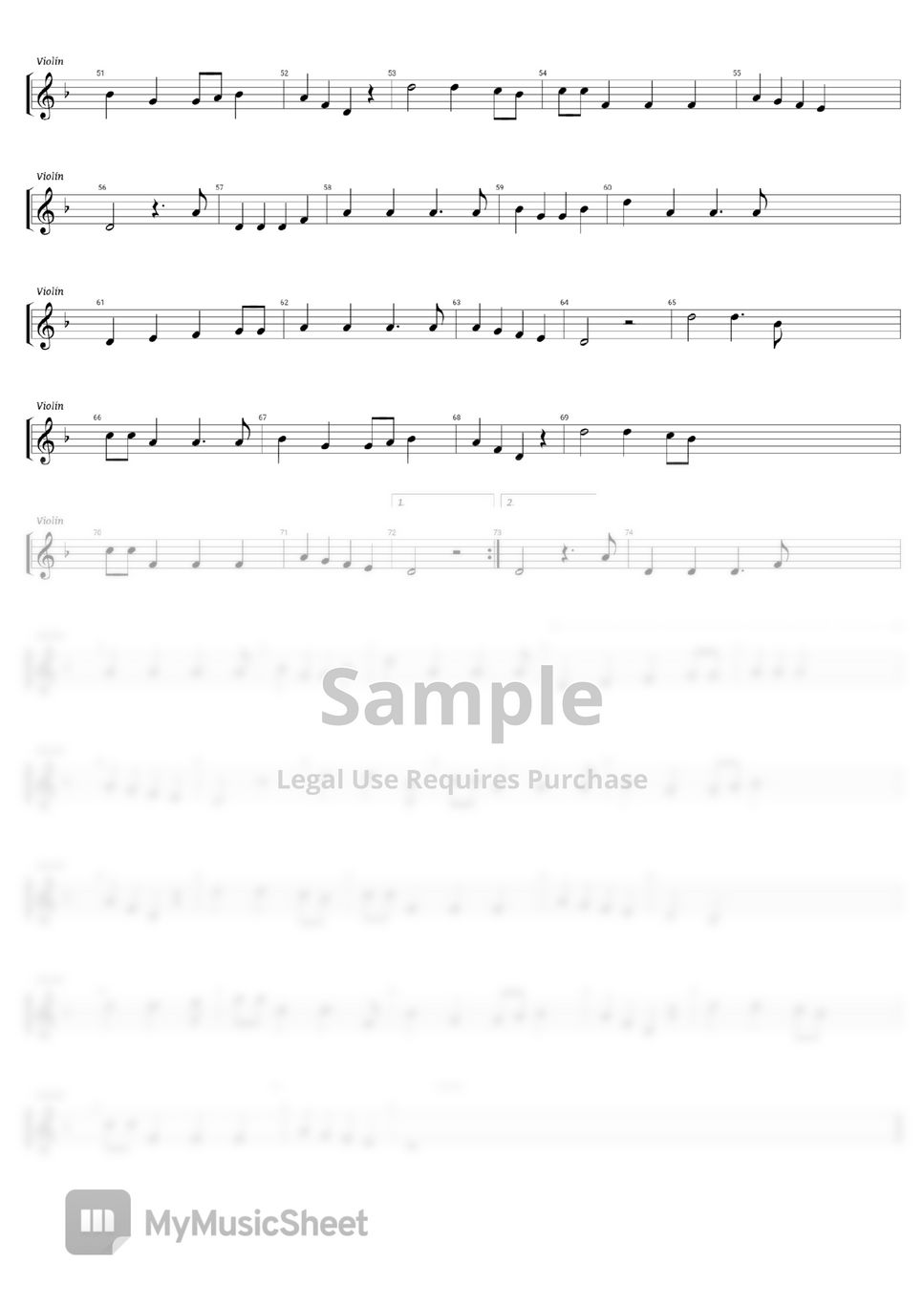 Nathan Evans - THE WELLERMAN 楽譜 by Adela la del violin