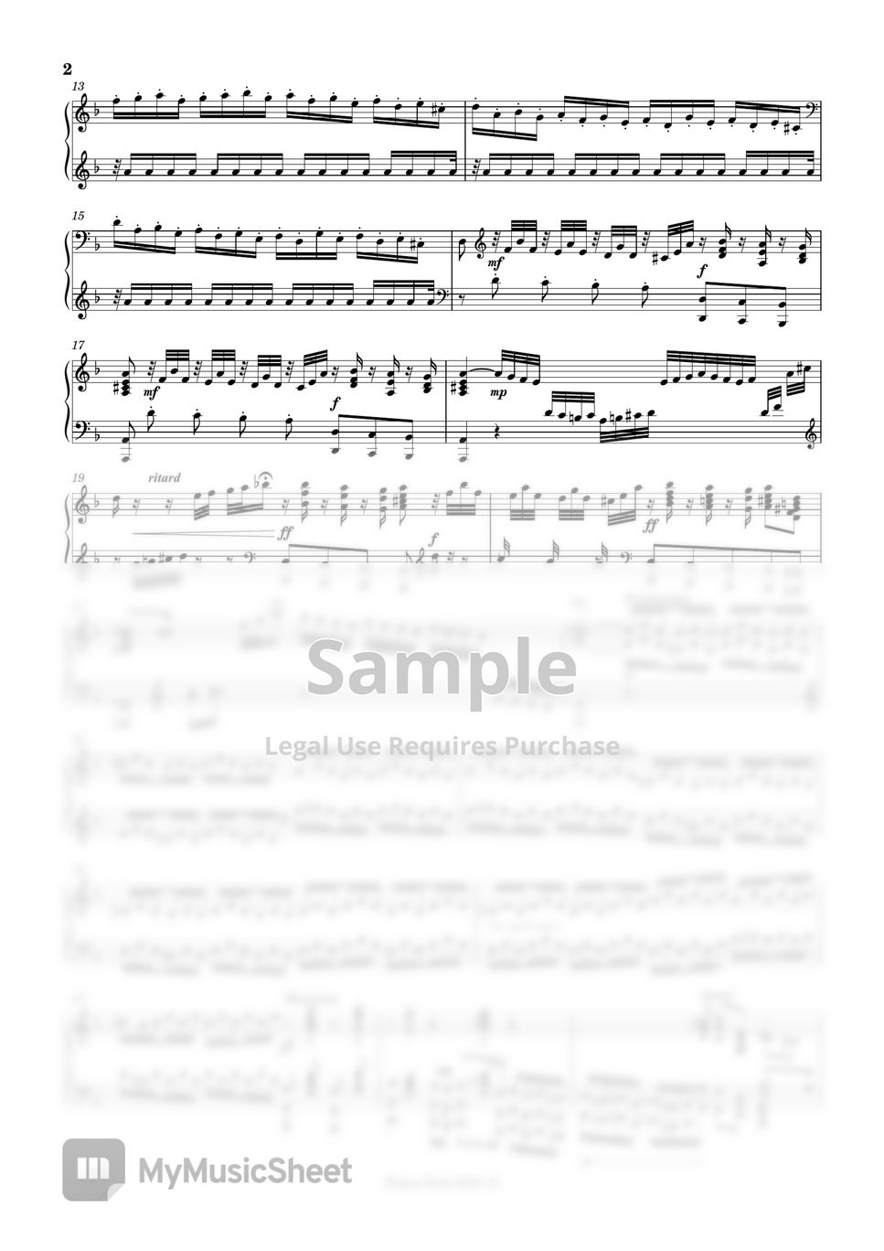 J.S.Bach - Toccata and Fugue in D Minor Sheet Music by Piano Suit