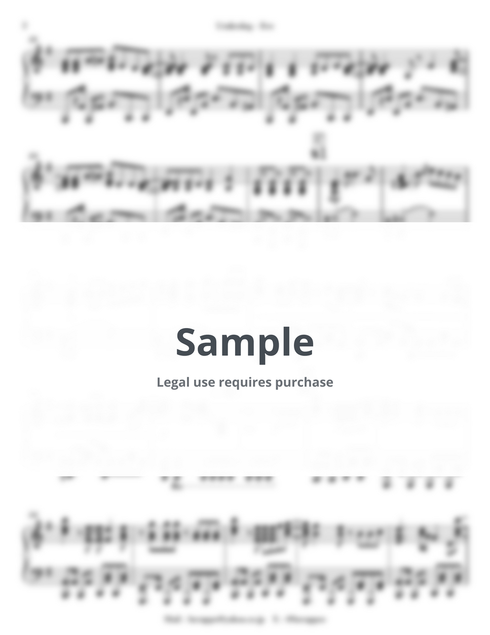 Eve - Underdog Piano Sheet Music PDF | へらっぺ | mymusic5