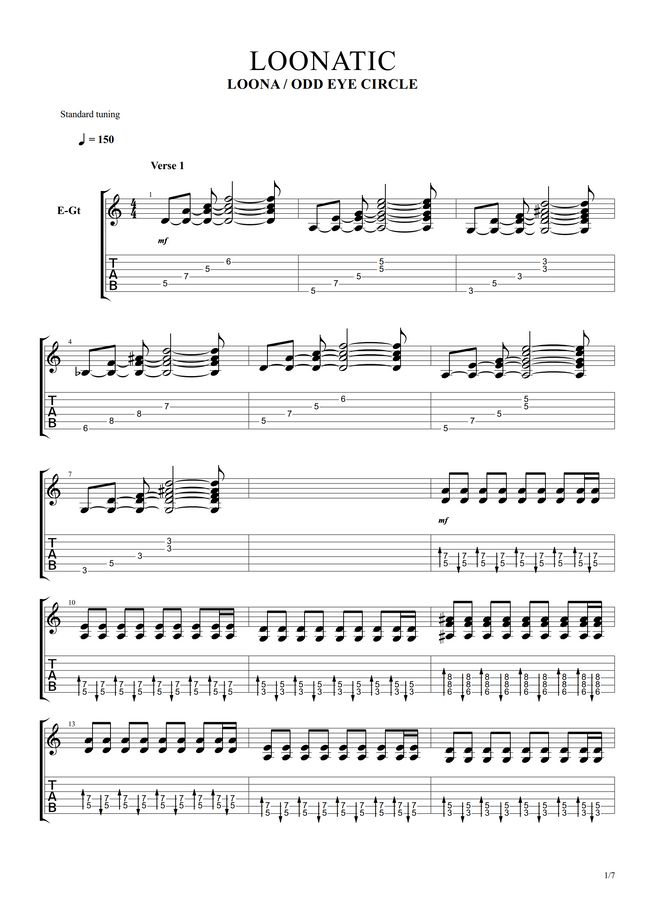 LOONA - Loonatic by Rob Ethereal Sheet Music