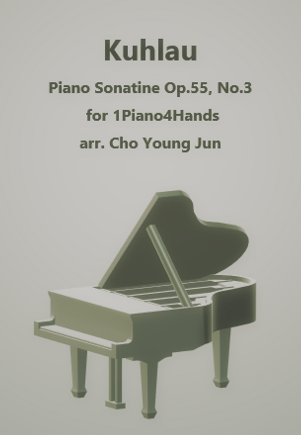 Kuhlau - Kuhlau Piano Sonatine Op 55, No 3 for 1Piano4Hands ...