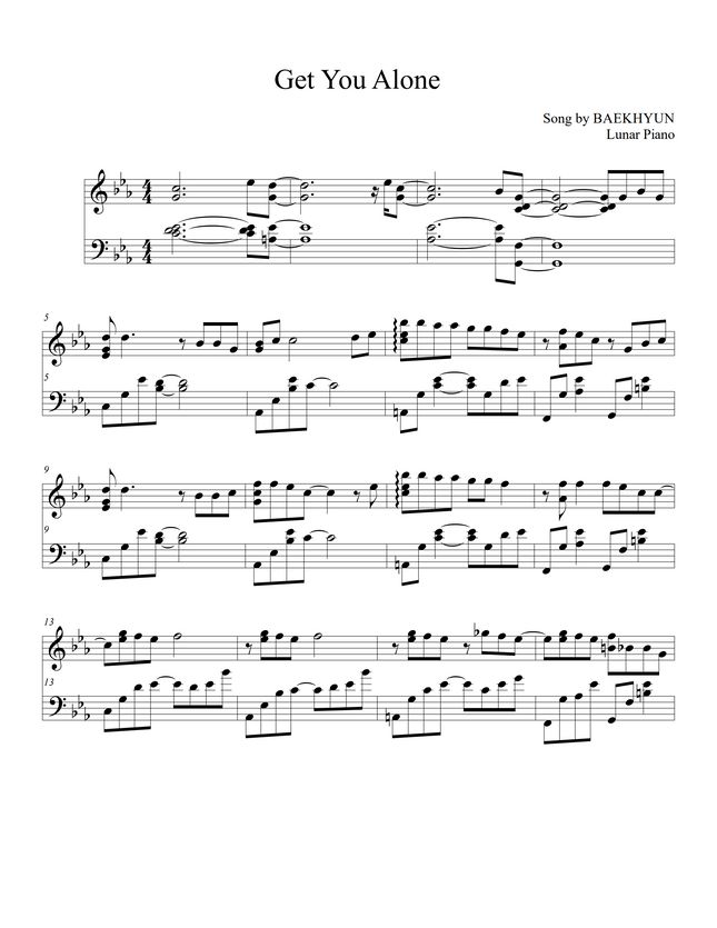 Lunar Piano楽譜