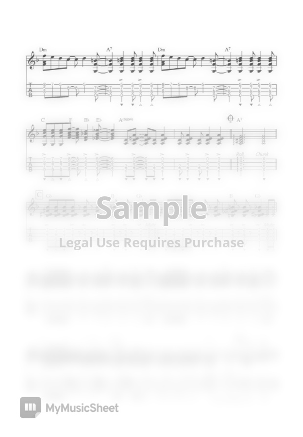 Mason Williams - Classical Gas (연주곡) 楽譜 by 싱글벙글 우쿨렐레