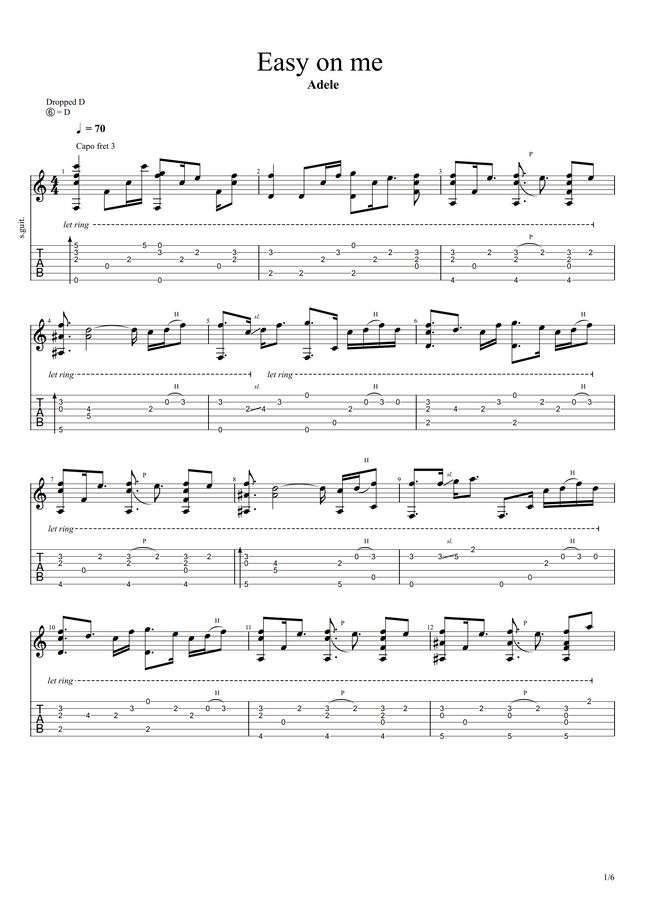 ADELE - Easy on Me by ECL Sheet Music