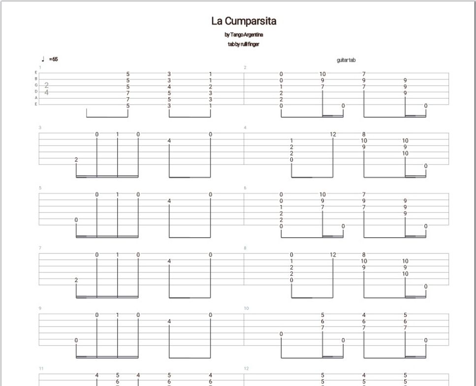 Tango Argentina - La Cumparsita (Instrumental Solo Classical Guitar ...