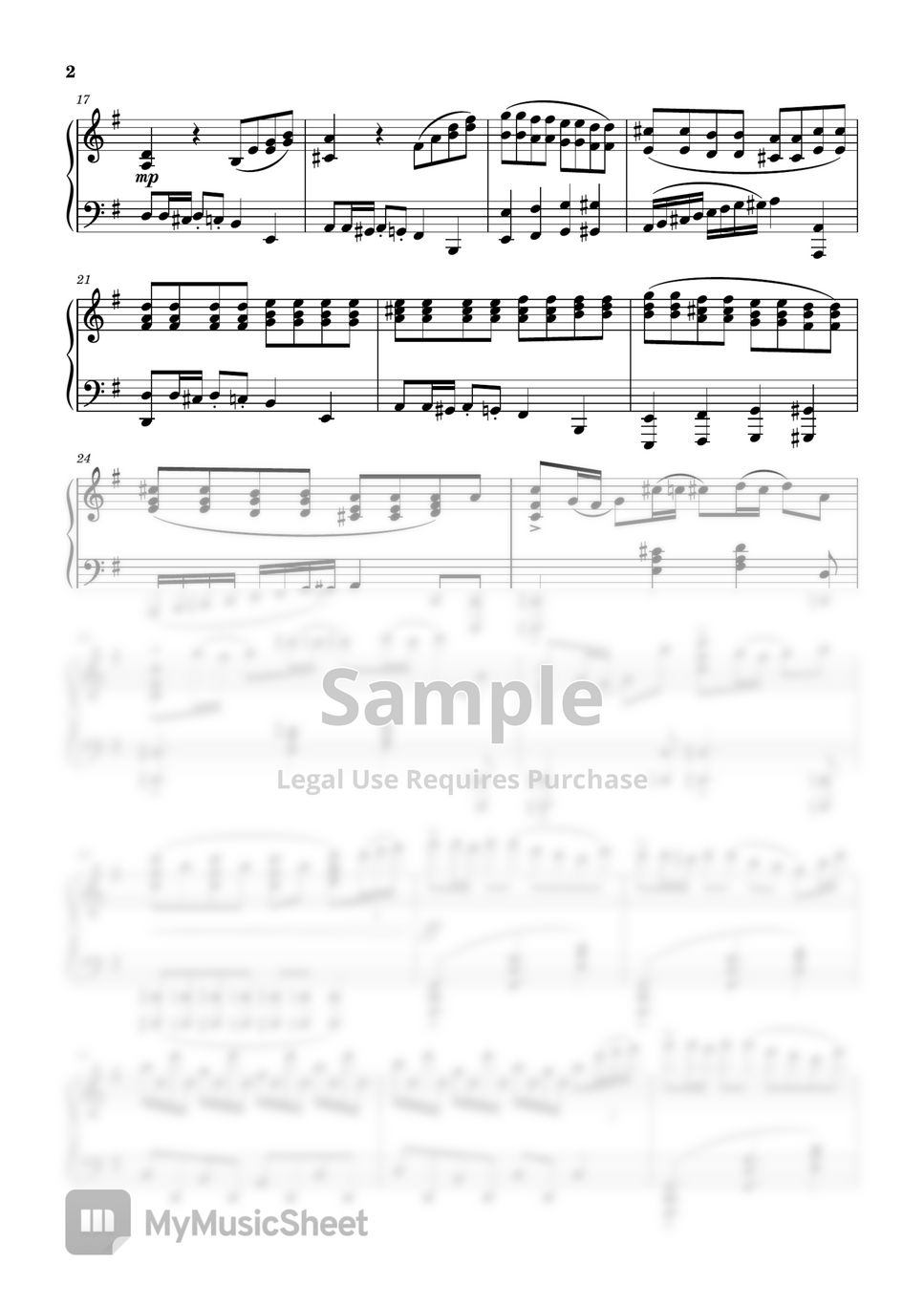 Pyotr Ilyich Tchaikovsky - Trepak (Russian Dance) Sheet by Sharlene Hsu