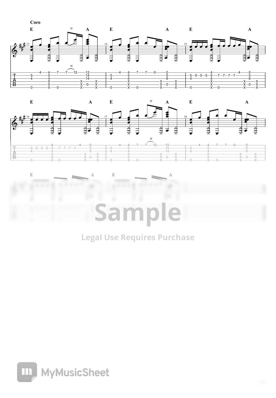 BLACKPINK/Selena Gómez - Ice Cream (Fingerstyle) Tab + 1staff by ...