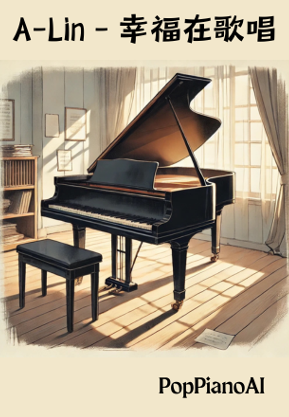 A-Lin - 幸福在歌唱 (陽光女子合唱團 主題曲) Piano Sheet Music PDF | PopPianoAI | mymusic5