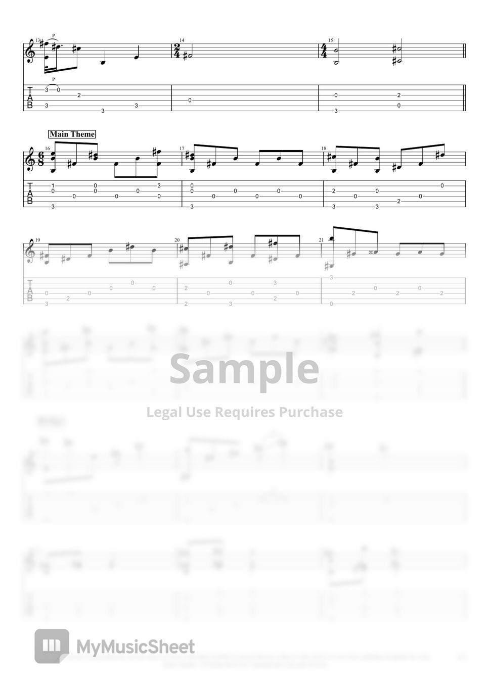 How to Train Your Dragon - Romantic Flight 타브 by Iqbal Gumilar