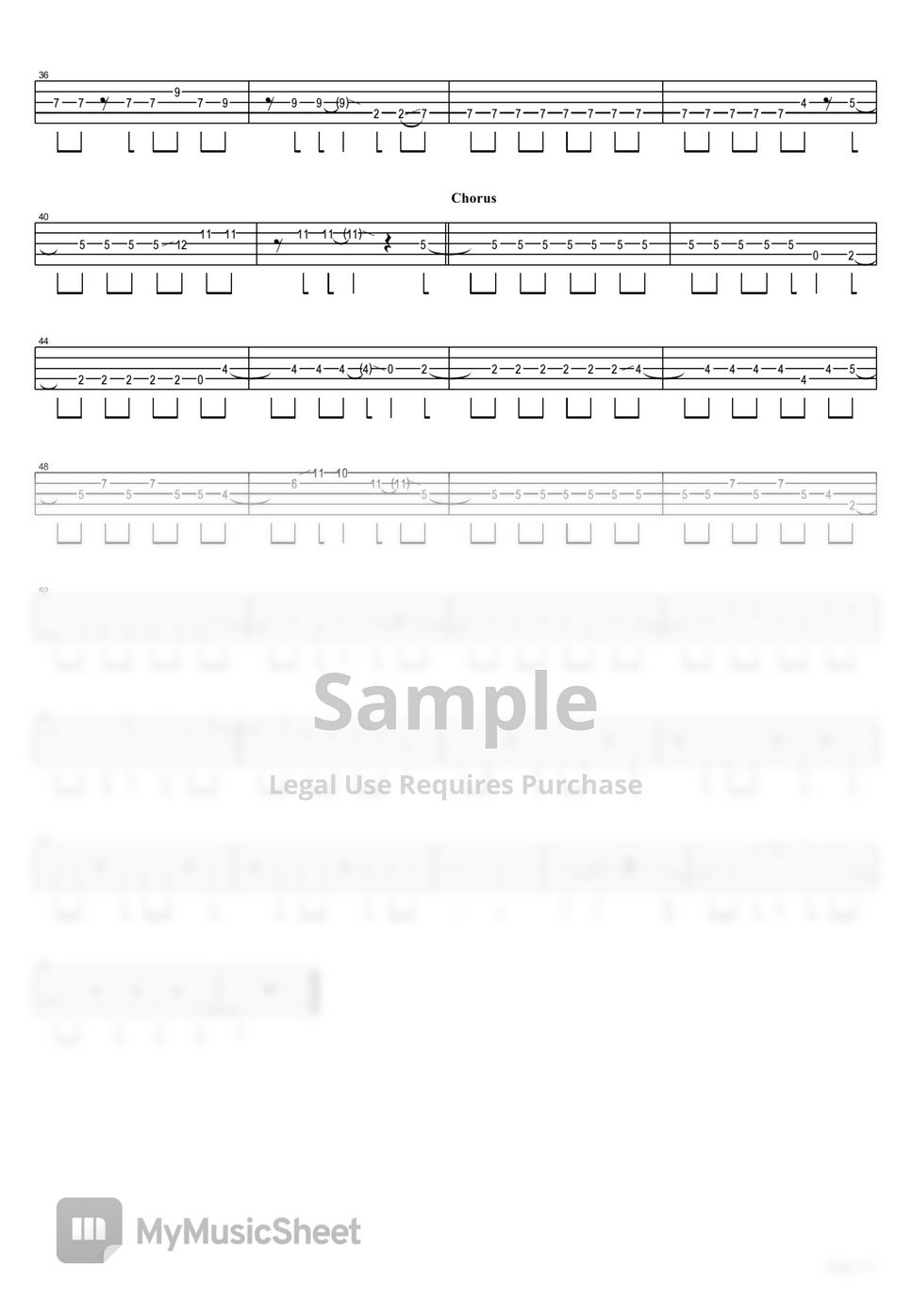 Aimer - SPARK-AGAIN (Bass TAB Short Ver.) TAB by Muya Rizal