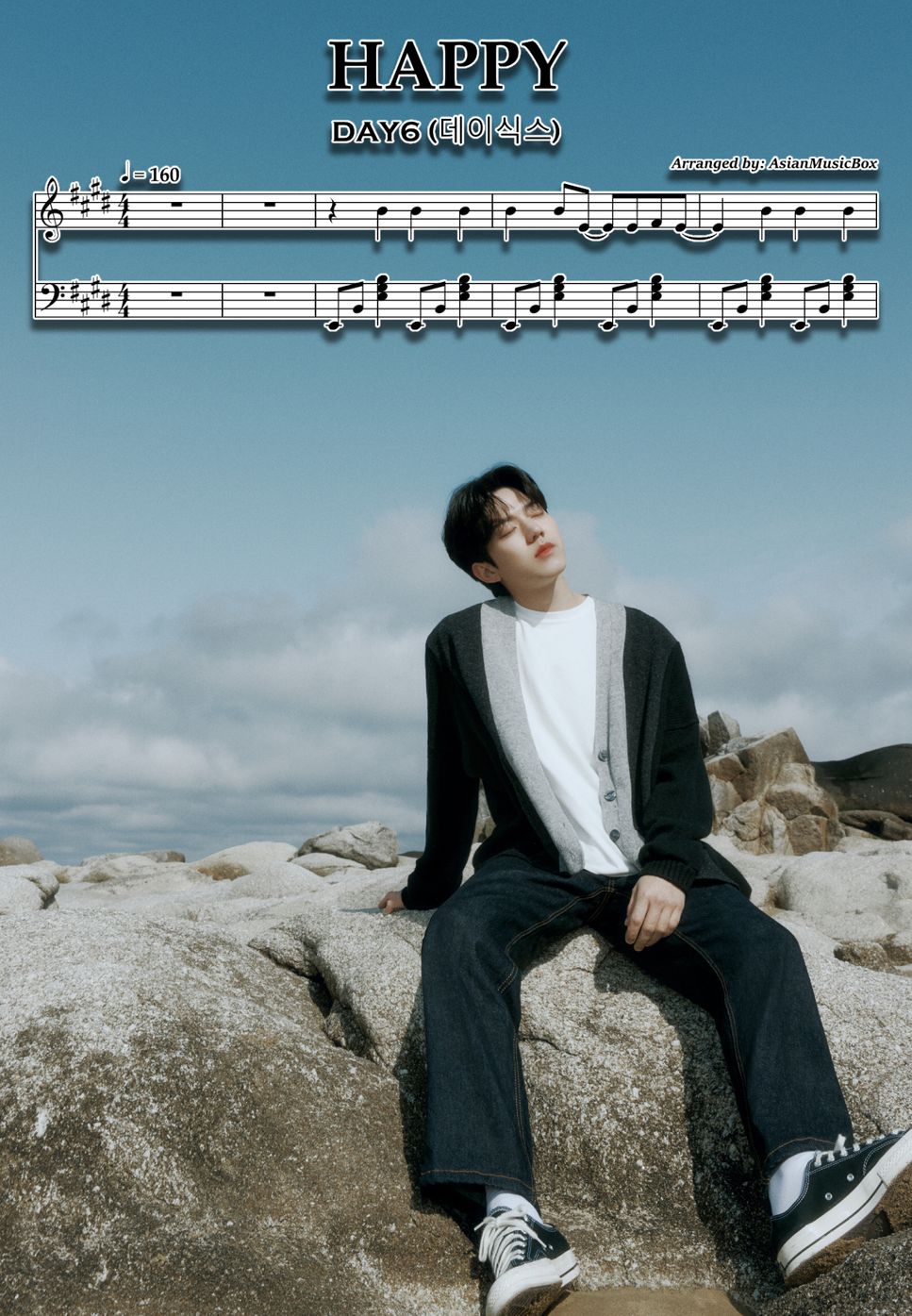 DAY6 (데이식스) - 'HAPPY' (Sheet, MIDI, MultiTracks & WAV) Sheet Music by AsianMusicBox