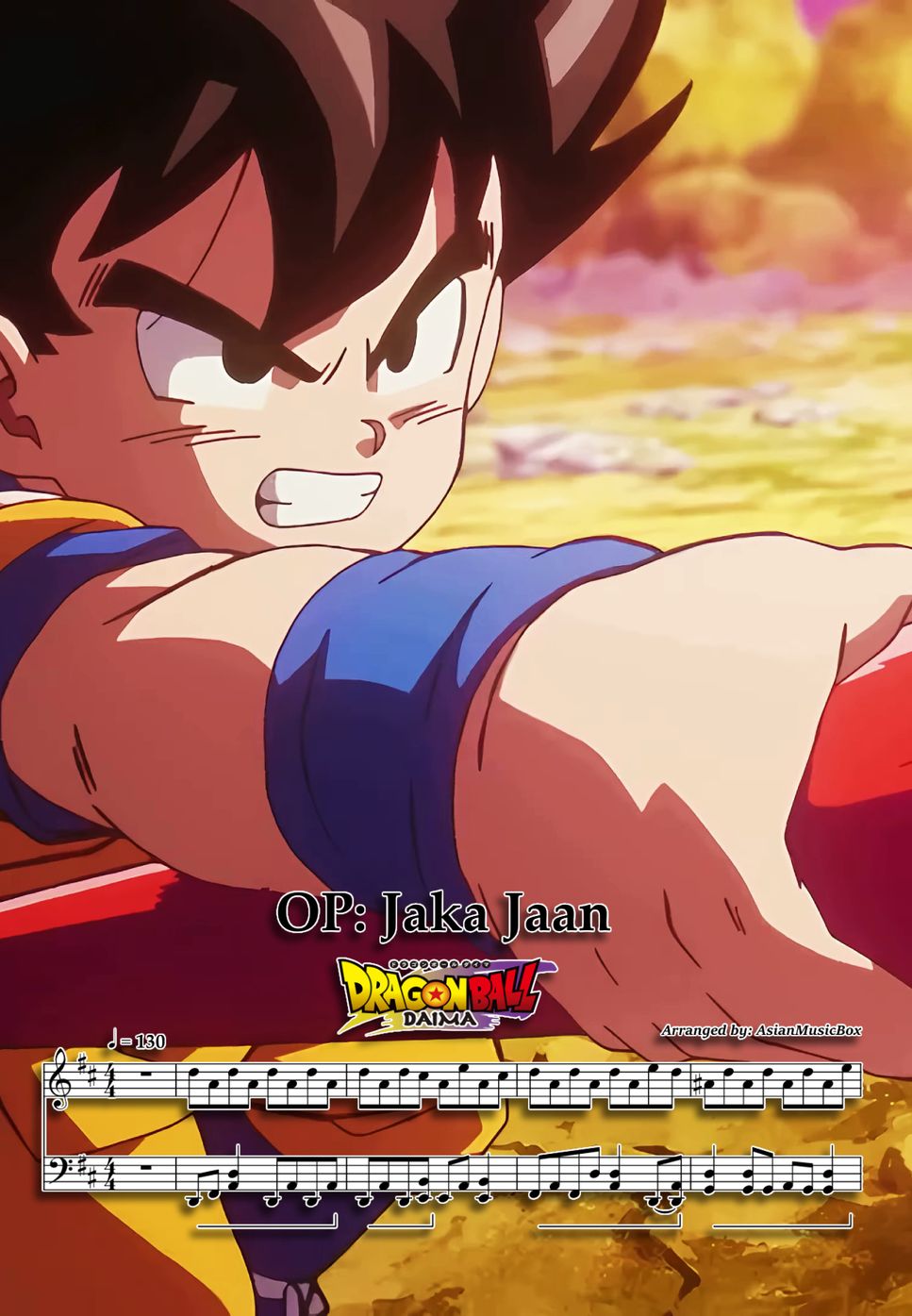 C&K - Jaka Jaan (Dragon Ball DAIMA Opening) Sheet Music by AsianMusicBox