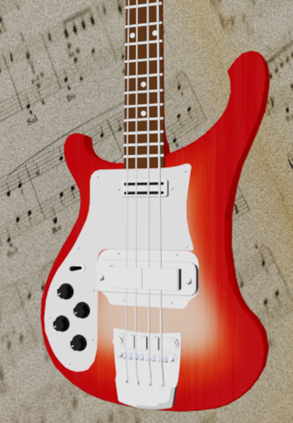 The Beatles - Day Tripper (Bass) TAB+1 Staff by Ryohei Kanayama