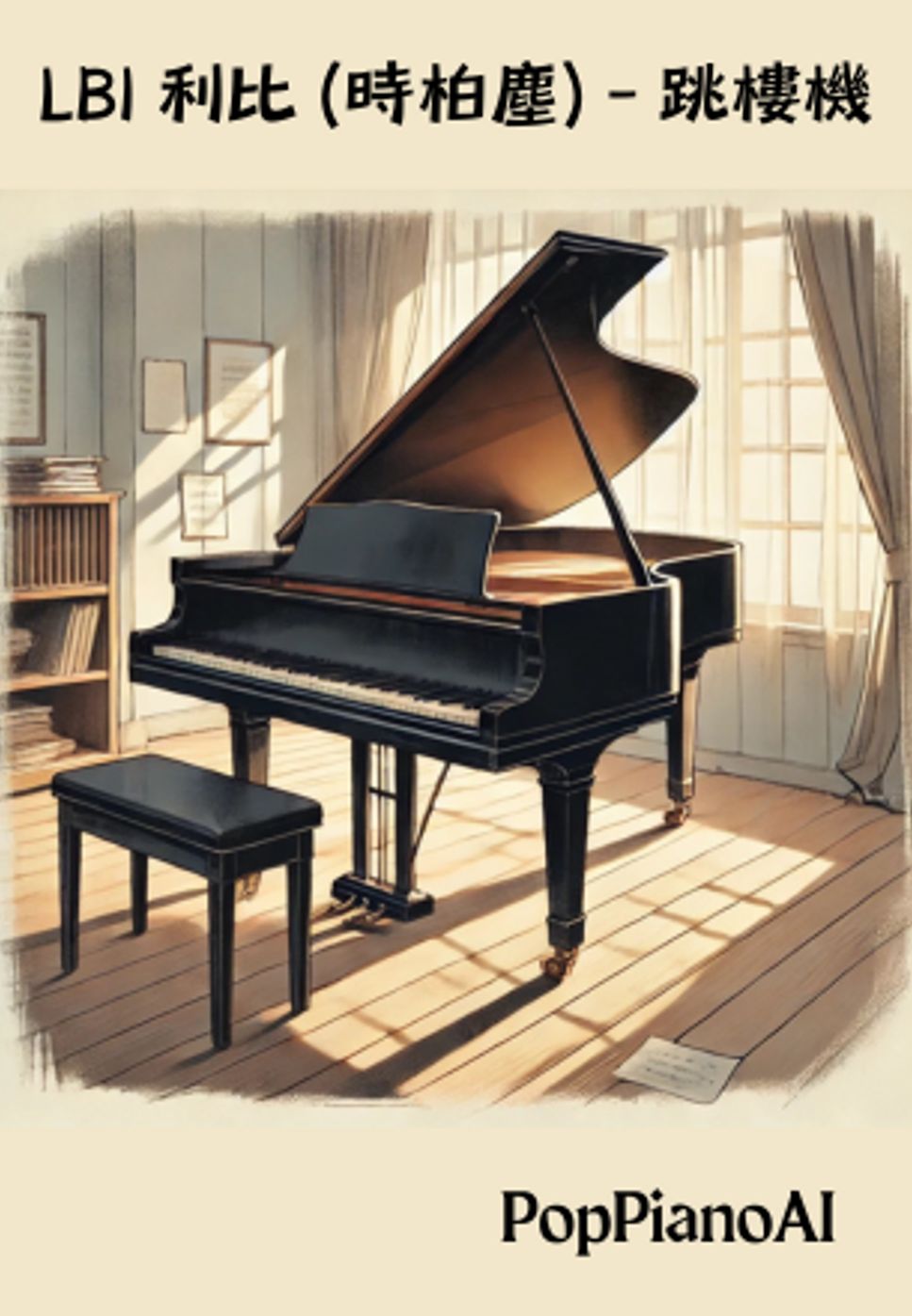 LBI利比 - 跳樓機 Sheet Music by PopPianoAI