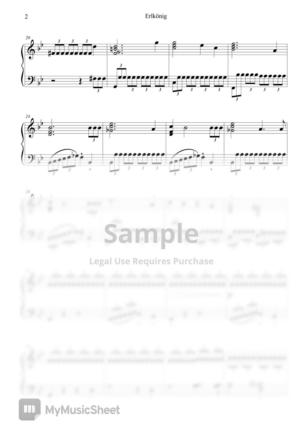 F. Schubert - Erlkönig (The Elf King) (Easy ver.) Hoja by FLare