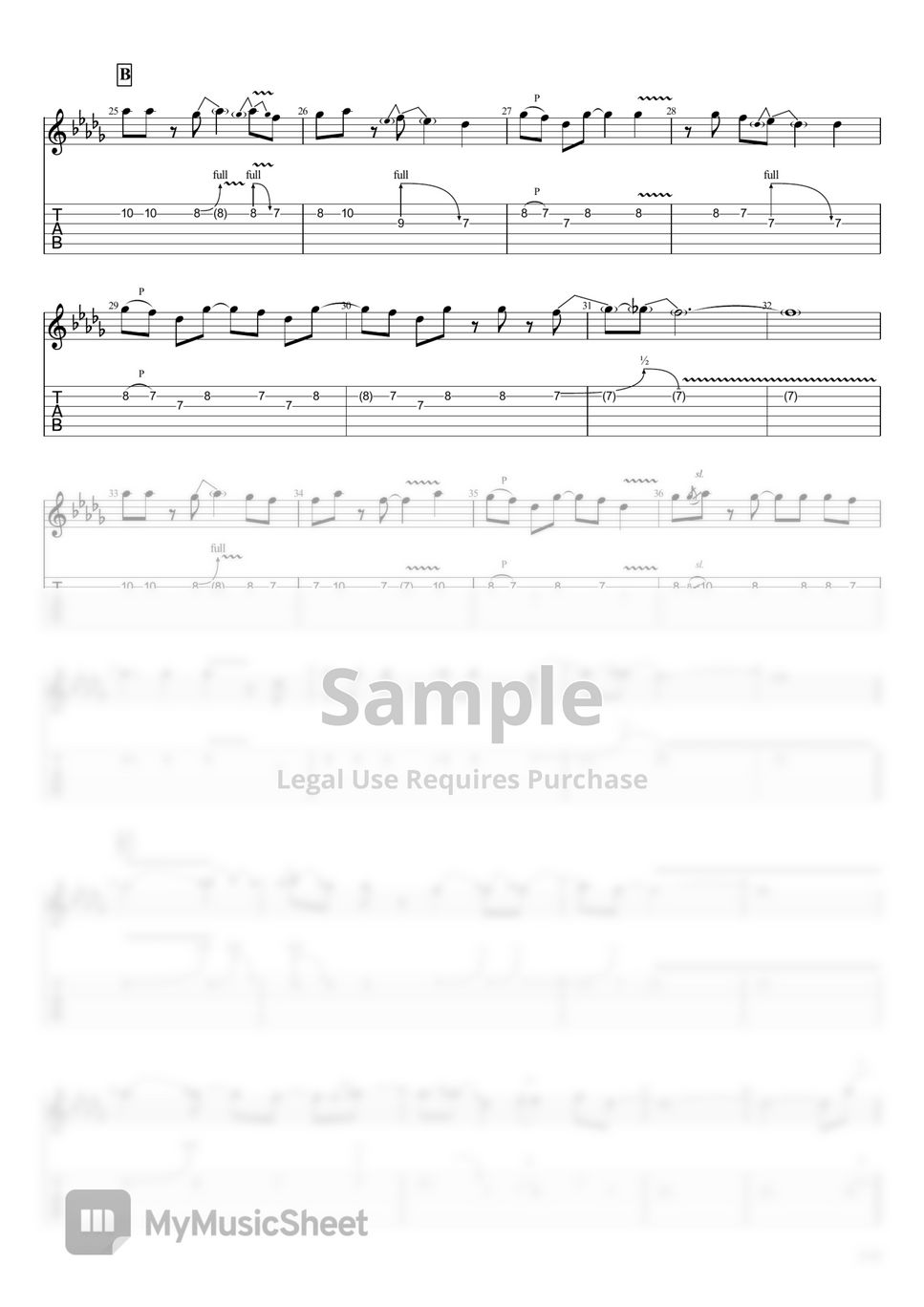 Guns N' Roses - Sweet Child O' Mine Tab + 1staff by Kfir Ochaion