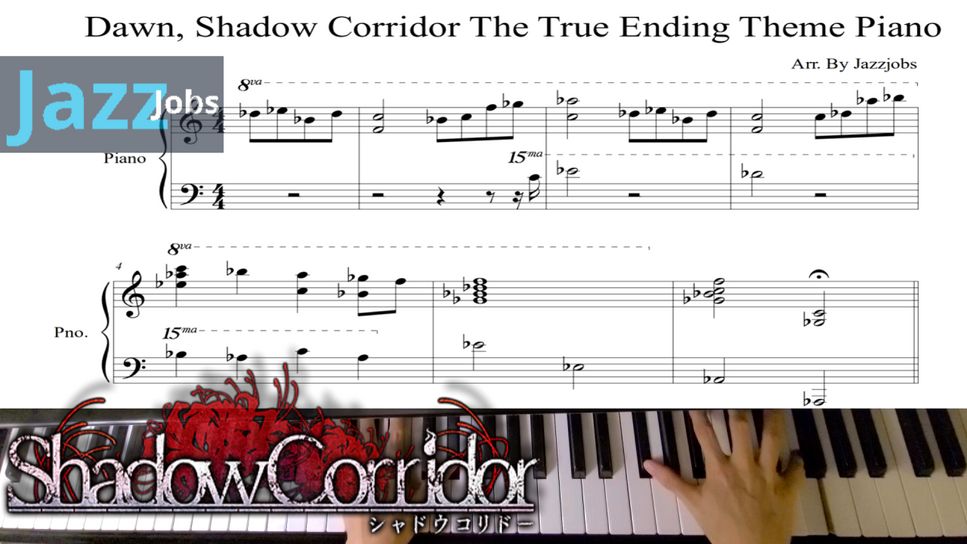 Chouchou Dawn Shadow Corridor True Ending Theme Piano Sheets By Jazzjobs