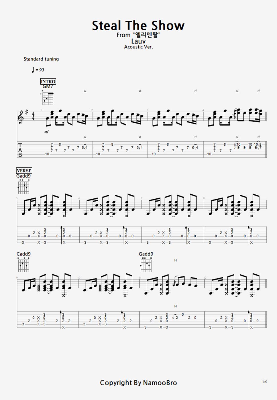 Lauv - Steal The Show Sheets by NamooBro