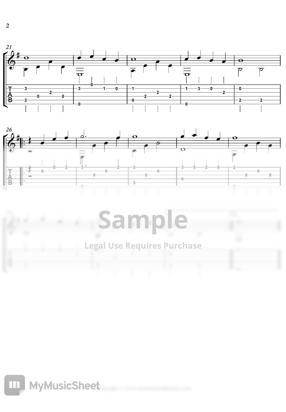 Secret Garden - Secret Garden Easy version Tab + 단선 악보 by Mohammad Lameei