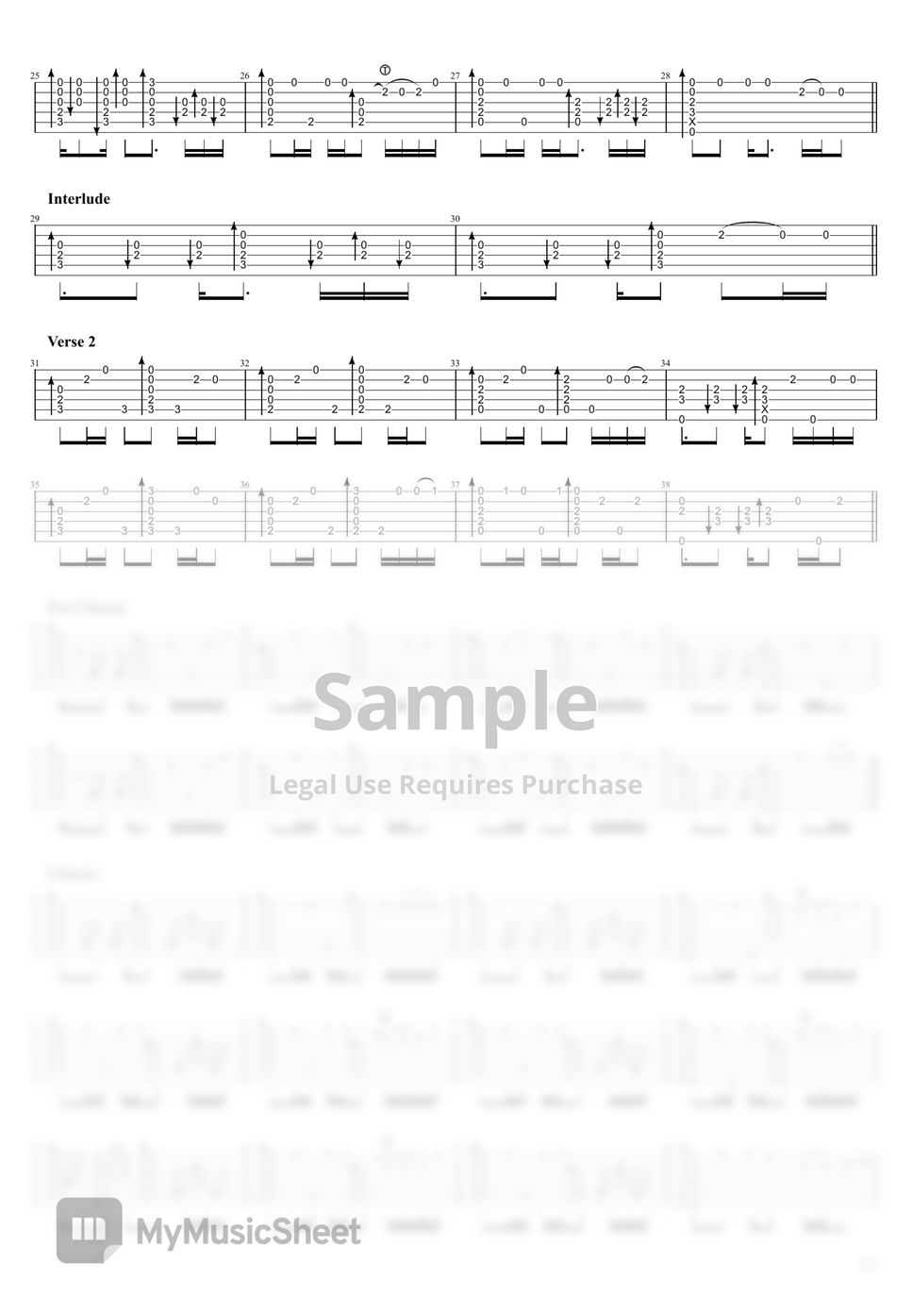 Olivia Rodrigo - traitor TAB by Iqbal Gumilar