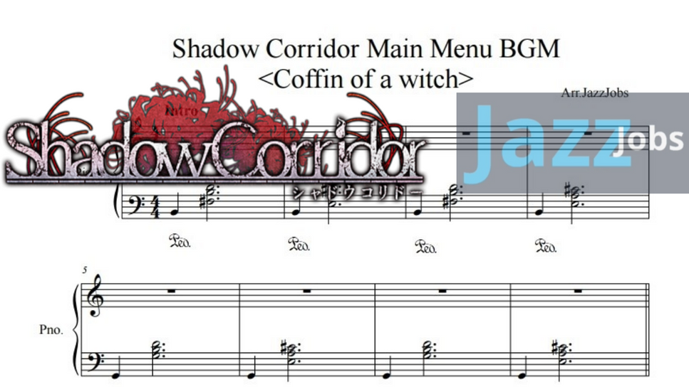 Shadow Corridor - Shadow Corridor Main BGM Coffin of a Witch Sheet ...