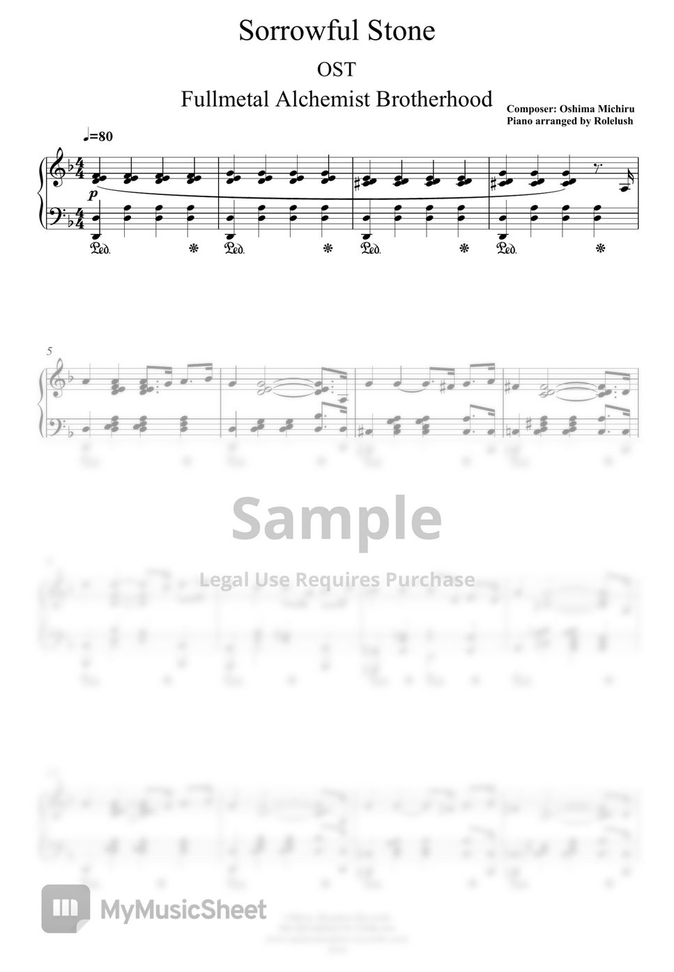 Akira Senju - Fullmetal Alchemist Brotherhood soundtrack - Sorrowful ...