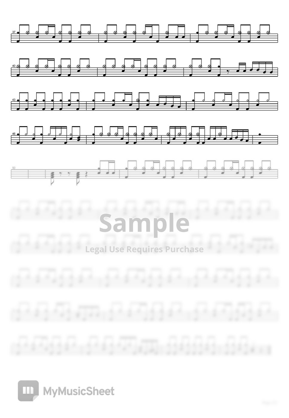 Daughtry - Over You 악보 by kyle yeung