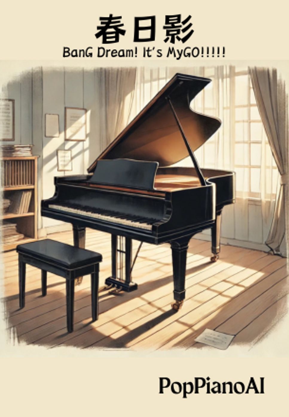 MyGO!!!!! - 春日影 (Bang Dream! It's MyGO!!!!!) Sheet Music by PopPianoAI