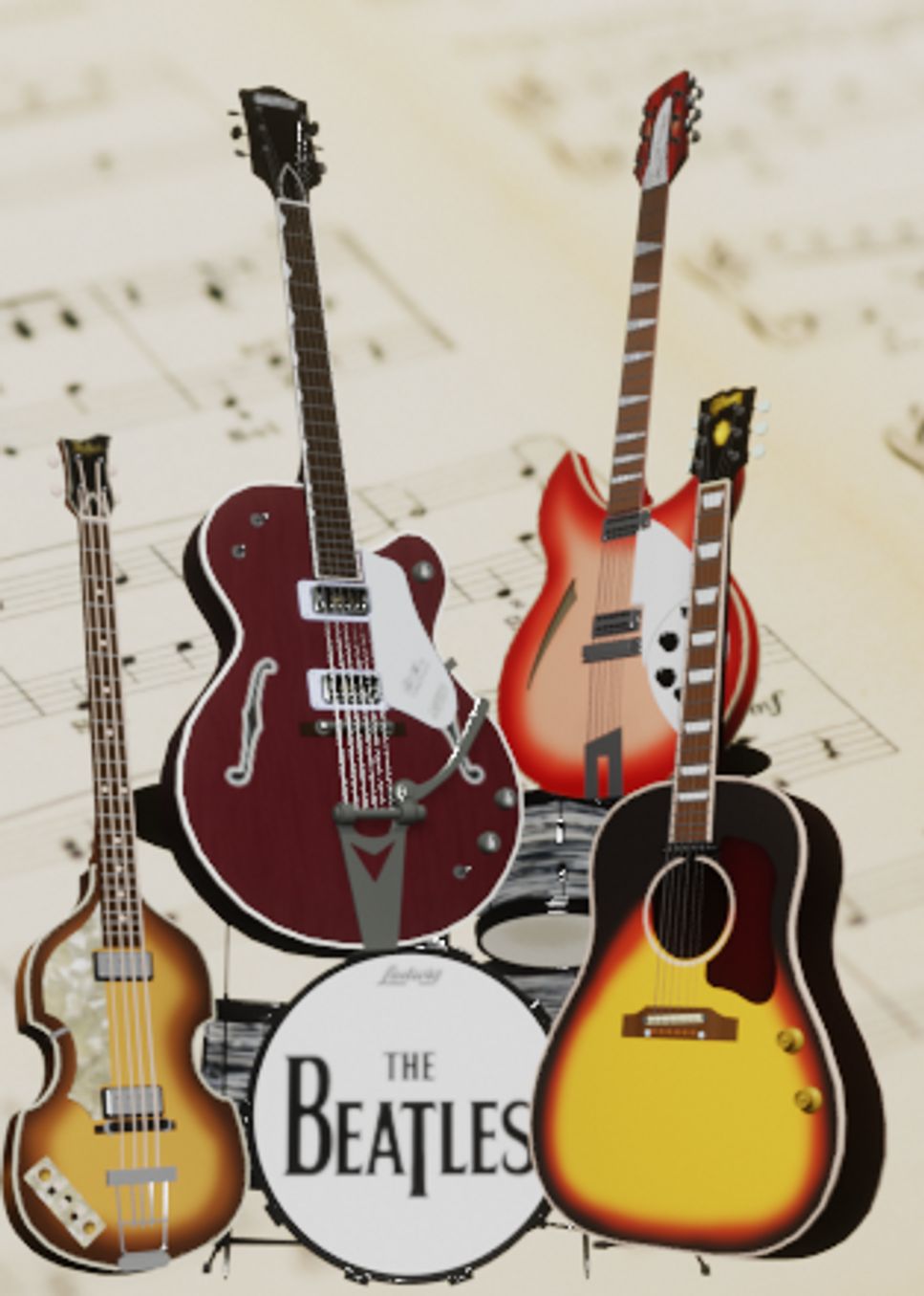 The Beatles - Eight Days A Week (Band Score) Sheets by Ryohei Kanayama