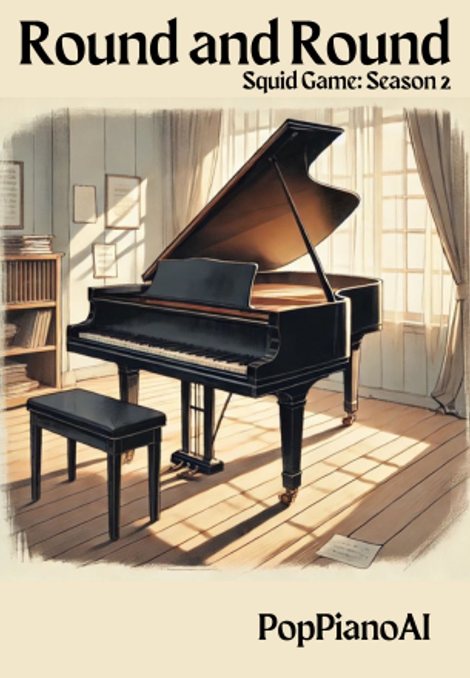 Squid Game Season: 2 - Round and Round (AI Cover) Sheets by PopPianoAI