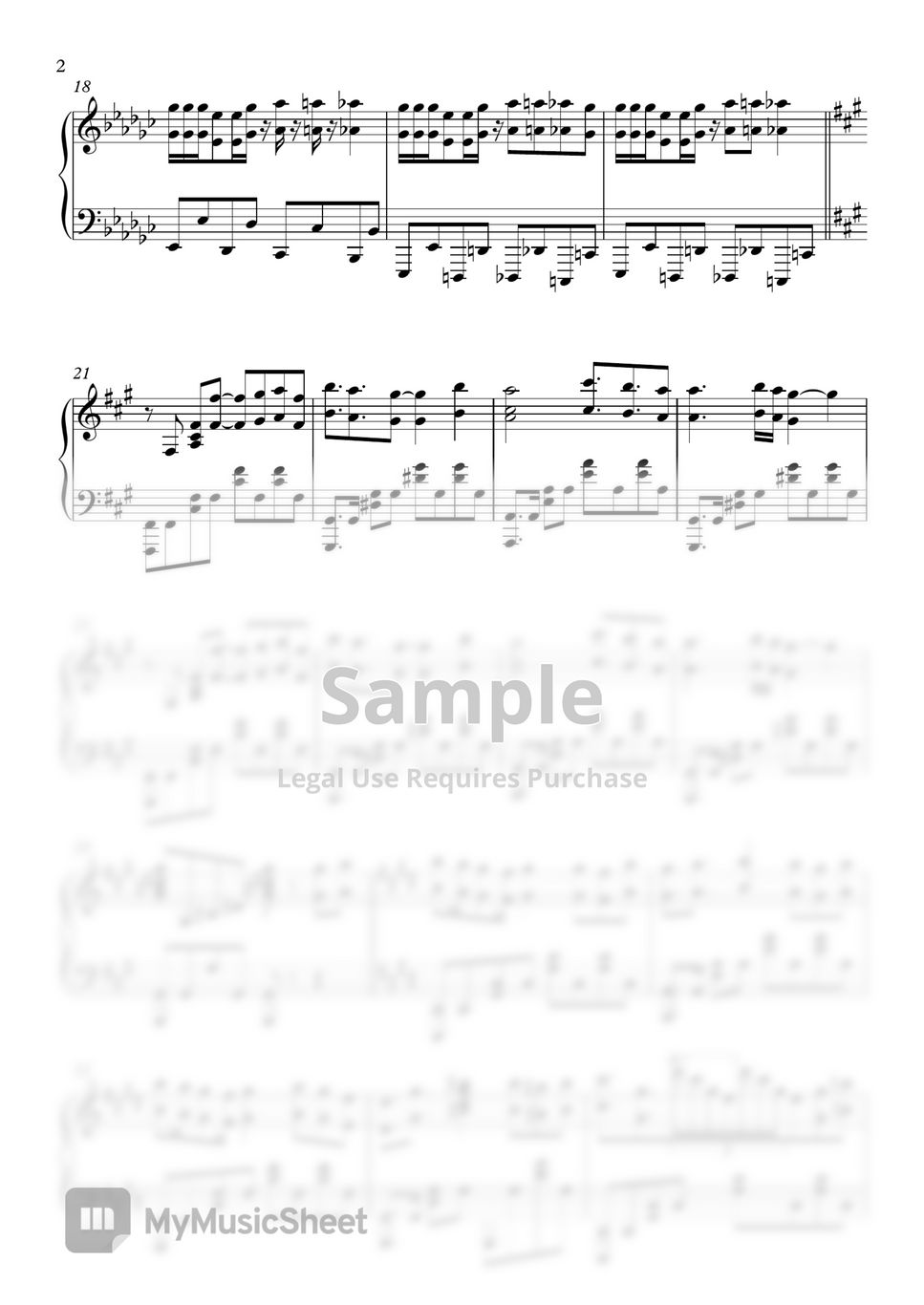 Yousei Teikoku - Mirai Nikki OP - Kuusou Mesorogiwi Partition musicale ...