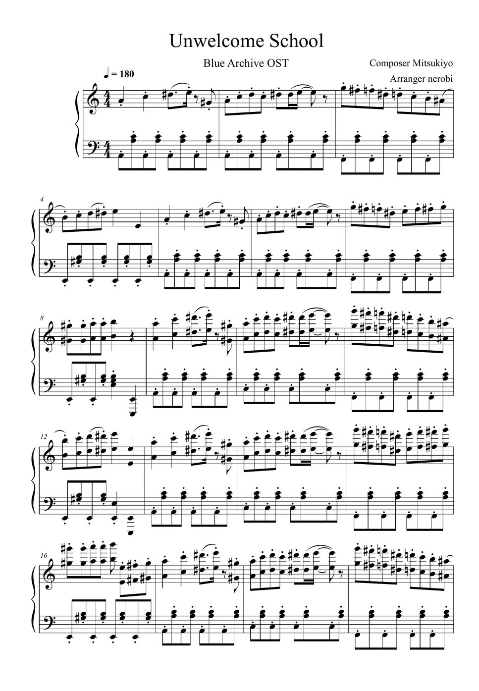 Blue Archive - Unwelcome School Sheet by nerobi