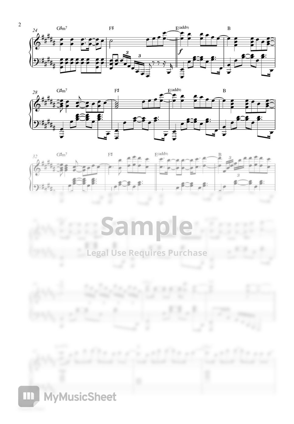 Maroon 5 ft. Wiz Khalifa - Payphone (Piano Sheet) Hoja by Pianella Piano