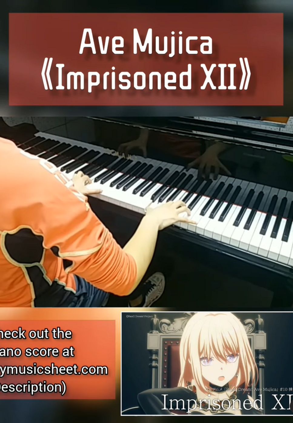 Ave Mujica - Imprisoned XII (Short ver.) (TVアニメ「BanG Dream! Ave Mujica」#10 挿入歌) Partitura by MMAC