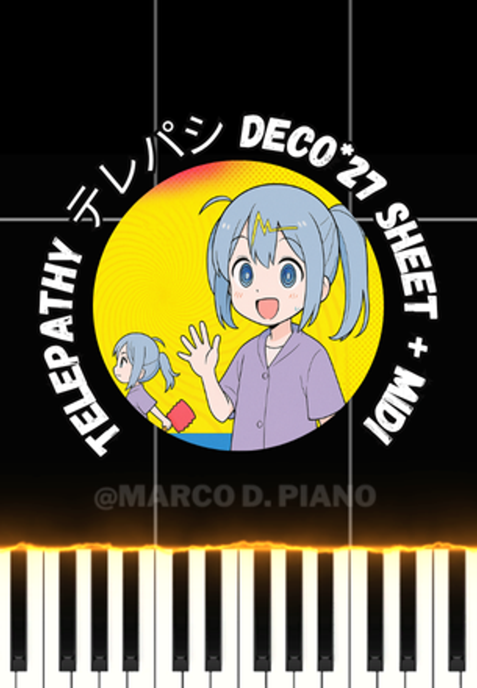 DECO*27 - テレパシ Piano Sheet Music PDF | Marco D. | mymusic5