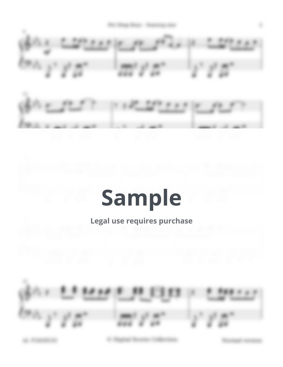 Pet Shop Boys - Dancing Star Sheets by Digital Scores Collection