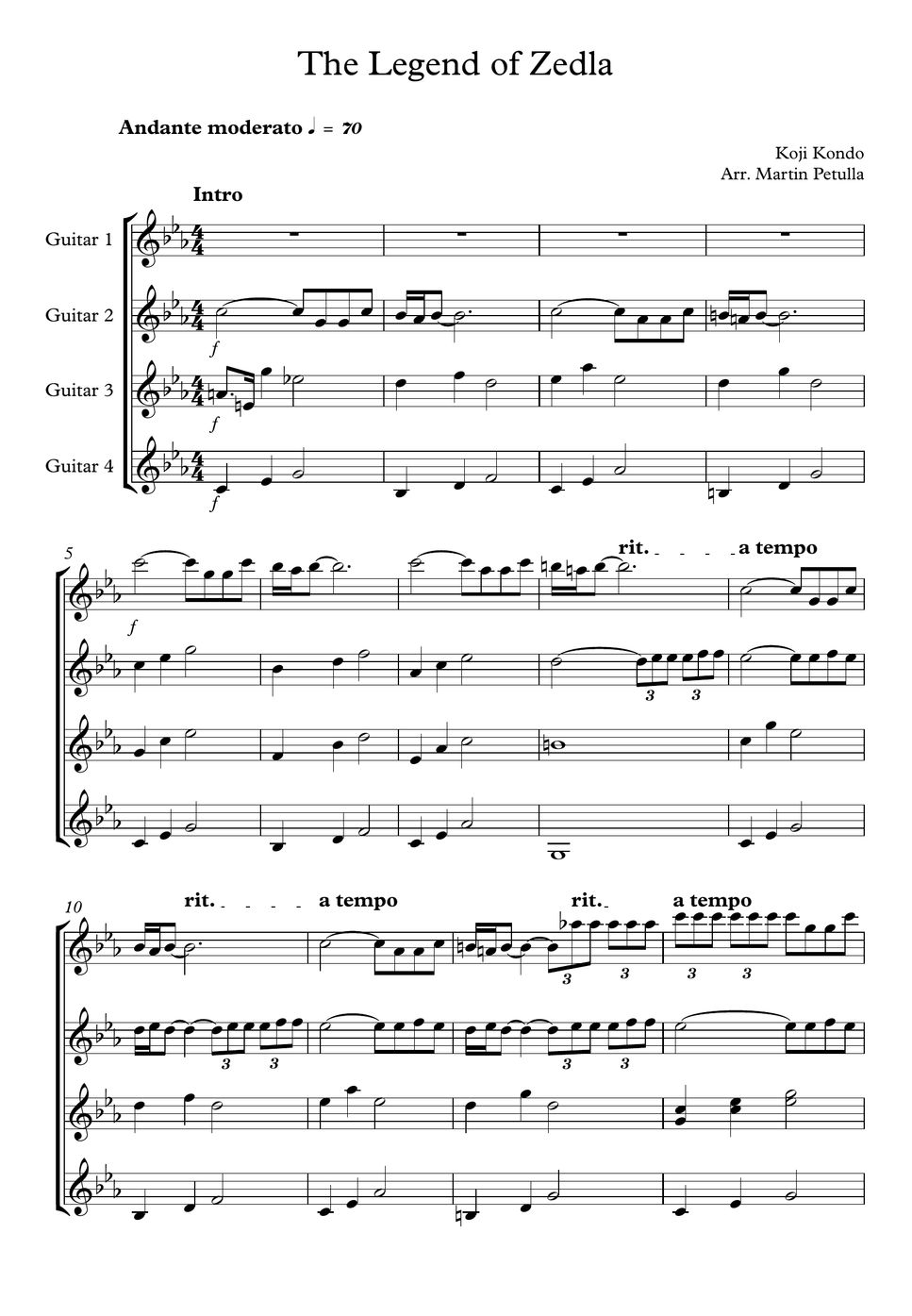 Koji Kondo - The Legend of Zelda - Main Theme TAB by Martin Petulla