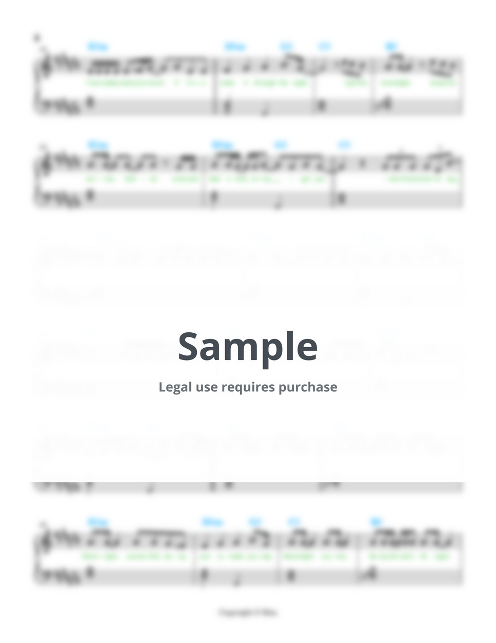 TWICE - Moonlight Sunrise (kor rom) Sheet Music by Rita B