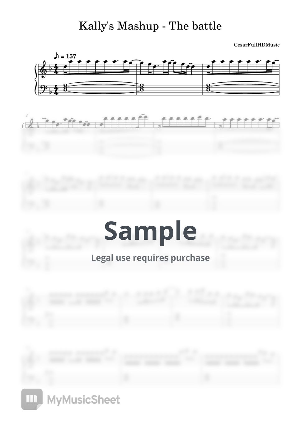 Kally's Mashup - The battle Sheets