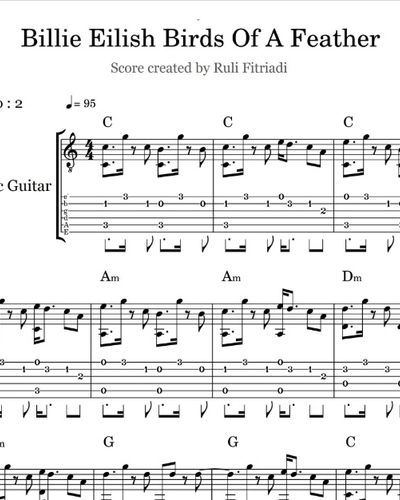 guitar chords birds of a feather