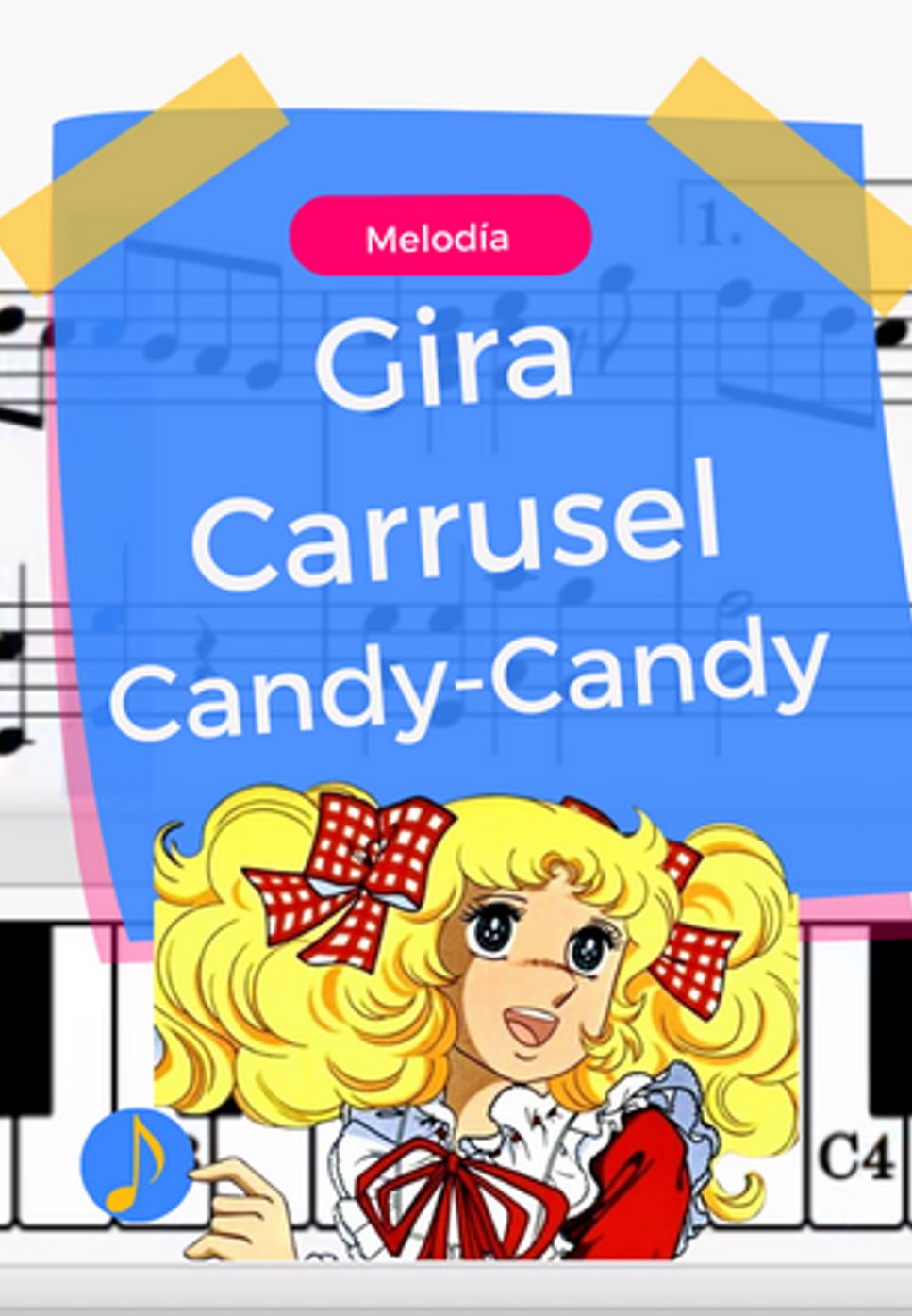 Takeo Watanabe - Gira Carrusel (Ending Candy-Candy) Hoja by Rosalinda Colella