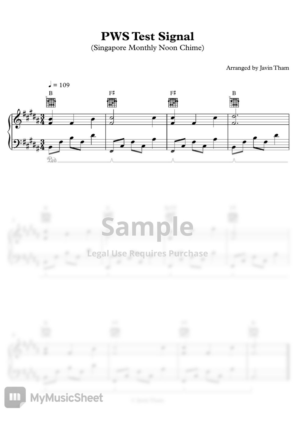 PWS Test Signal Sheet by Javin Tham