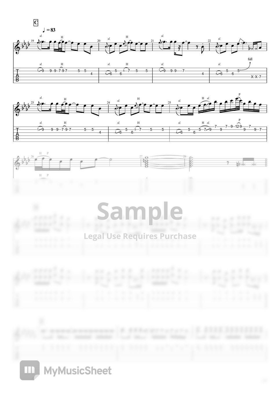 Red Hot Chili Peppers - Under the Bridge - Acoustic TAB by Kfir Ochaion