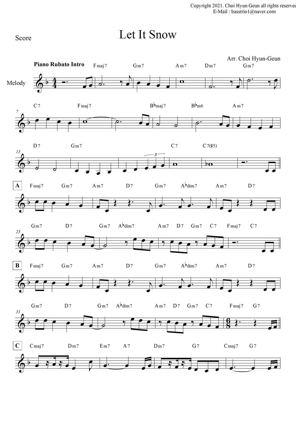 Let It Snow - Let It Snow (Jazz Ver.) Nuty by Choi Hyun-Geun