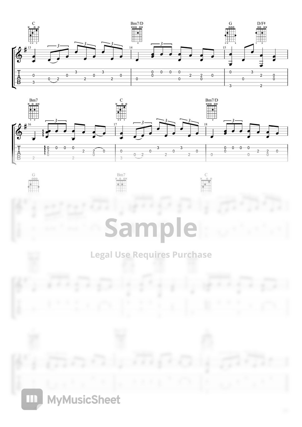 RADWIMPS | Fingerstyle Guitar - Sparkle (Your Name) TAB by Kenneth Acoustic