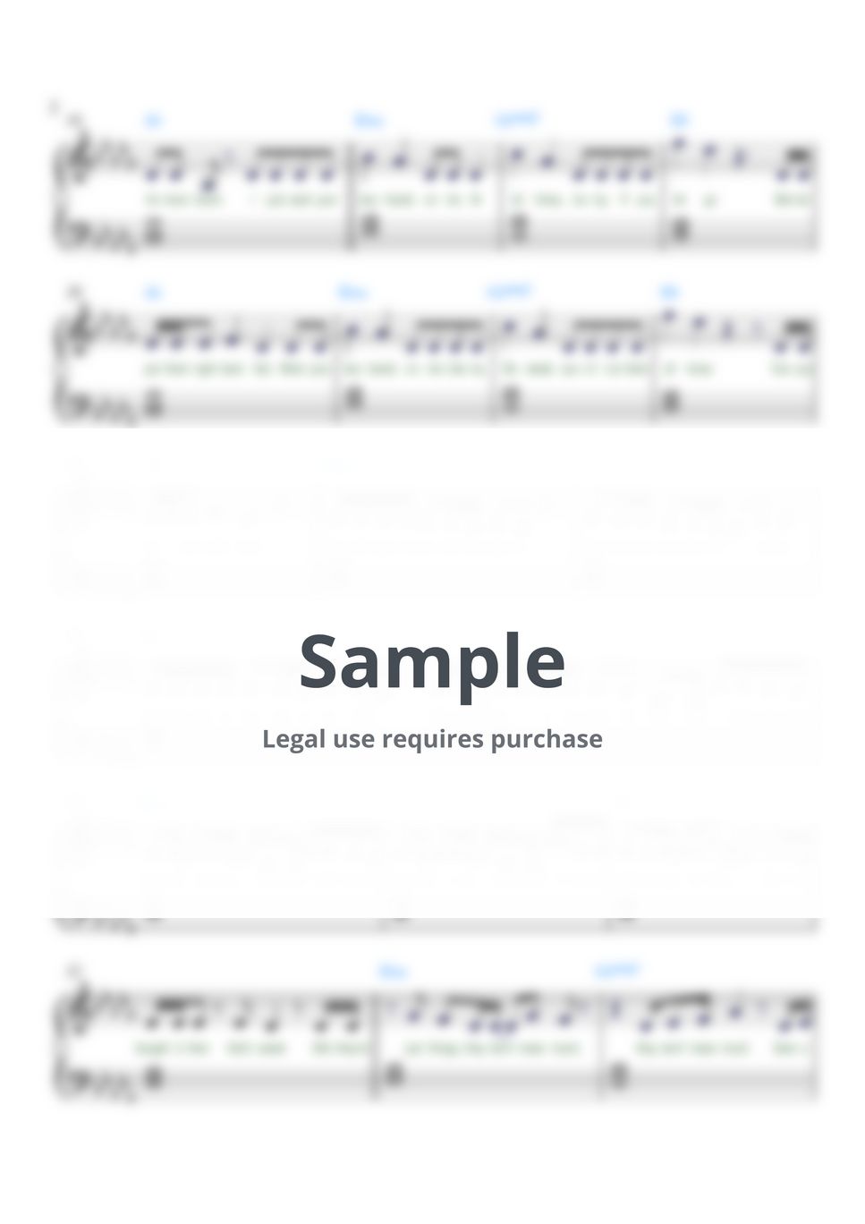 Tate McRae - 2 Hands (Easy version with lyrics and chords) Sheets by Rita B