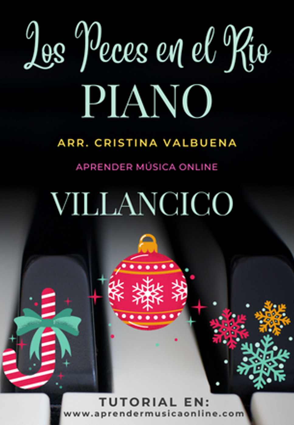 Los Peces en el Río - Villancico Piano Sheet Music PDF | Cristina ...