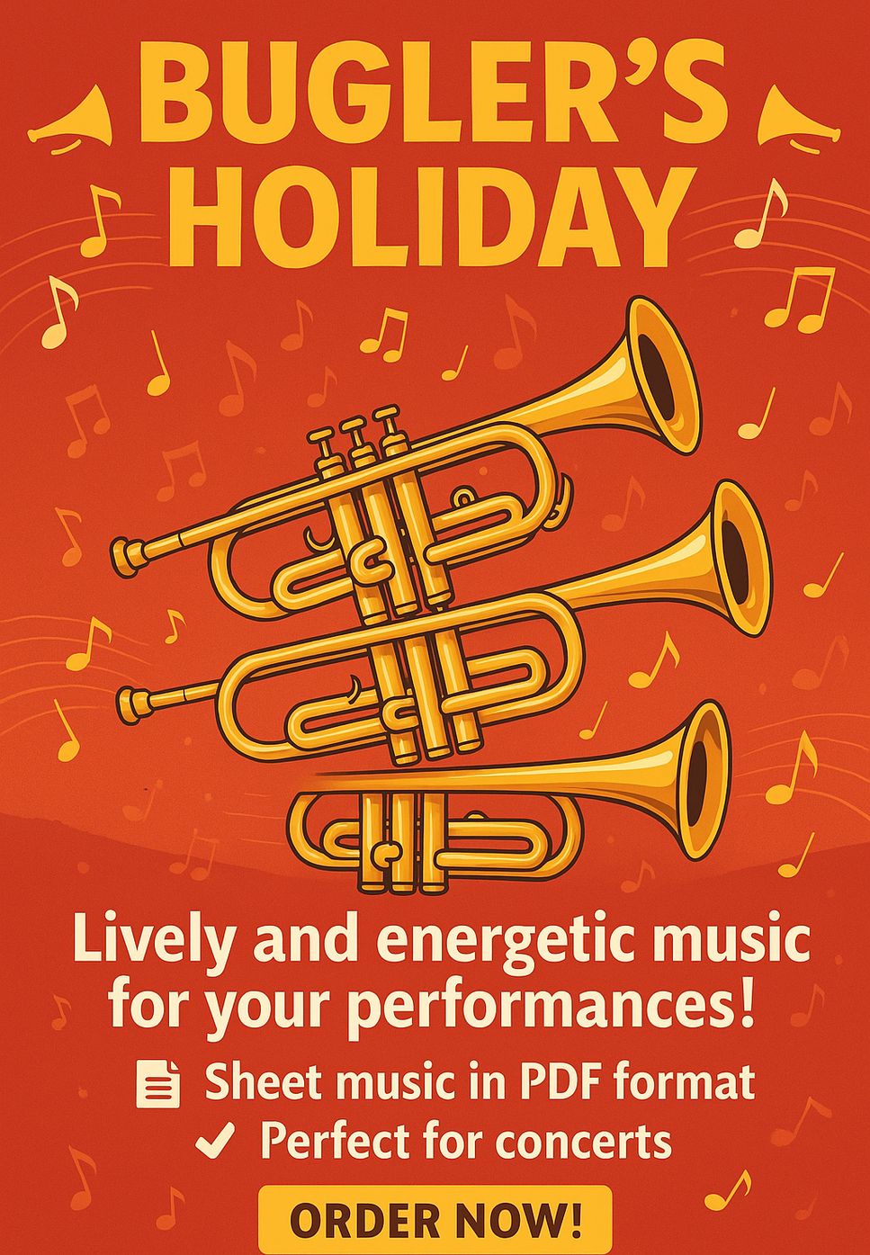 L. Anderson - Bugler's Holiday (arr. for 3 Solo Cornets, Trumpet, Horn, 3 Trombones, Bass ...