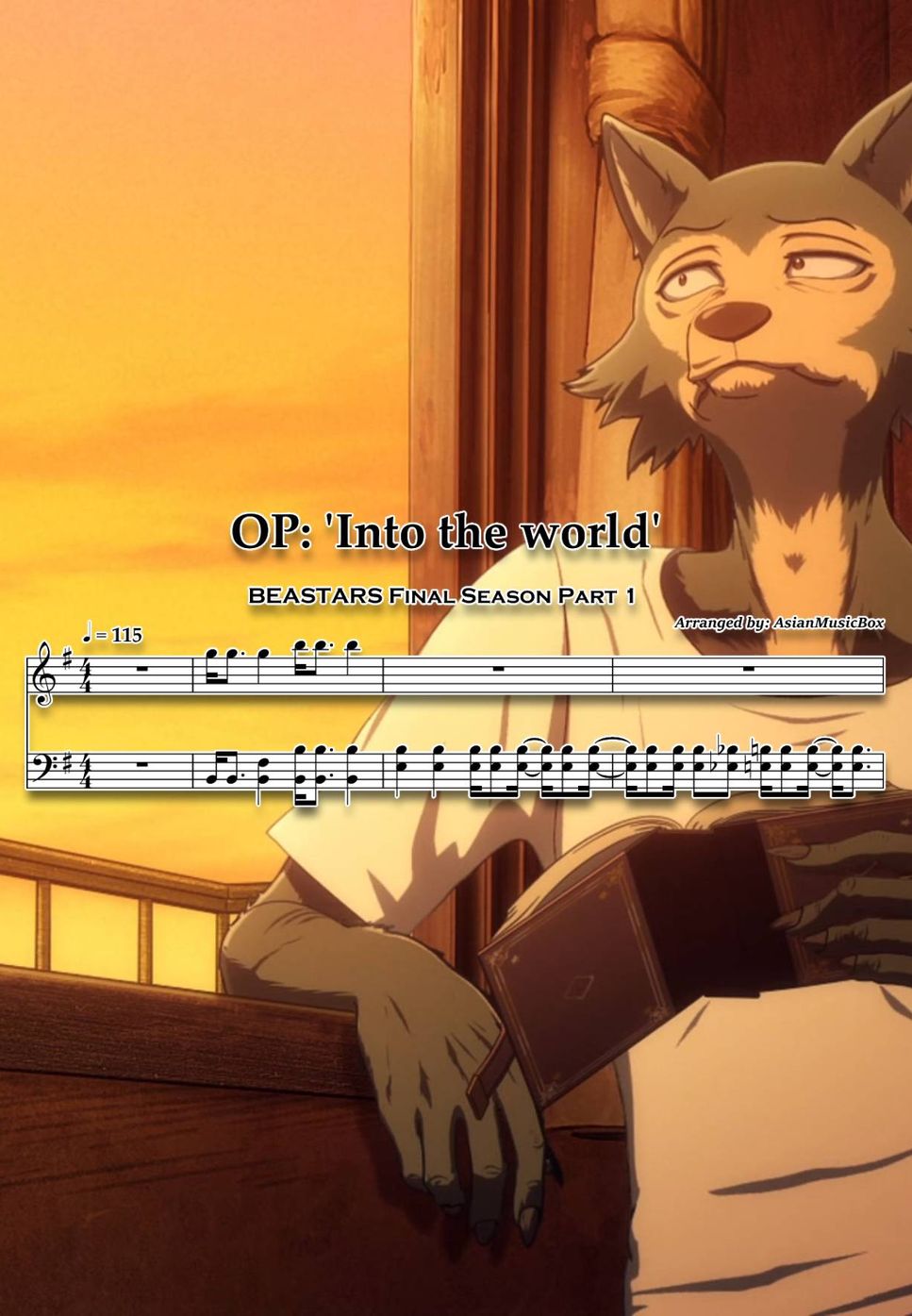 issei - Into the world (BEASTARS Opening) Ноты by AsianMusicBox