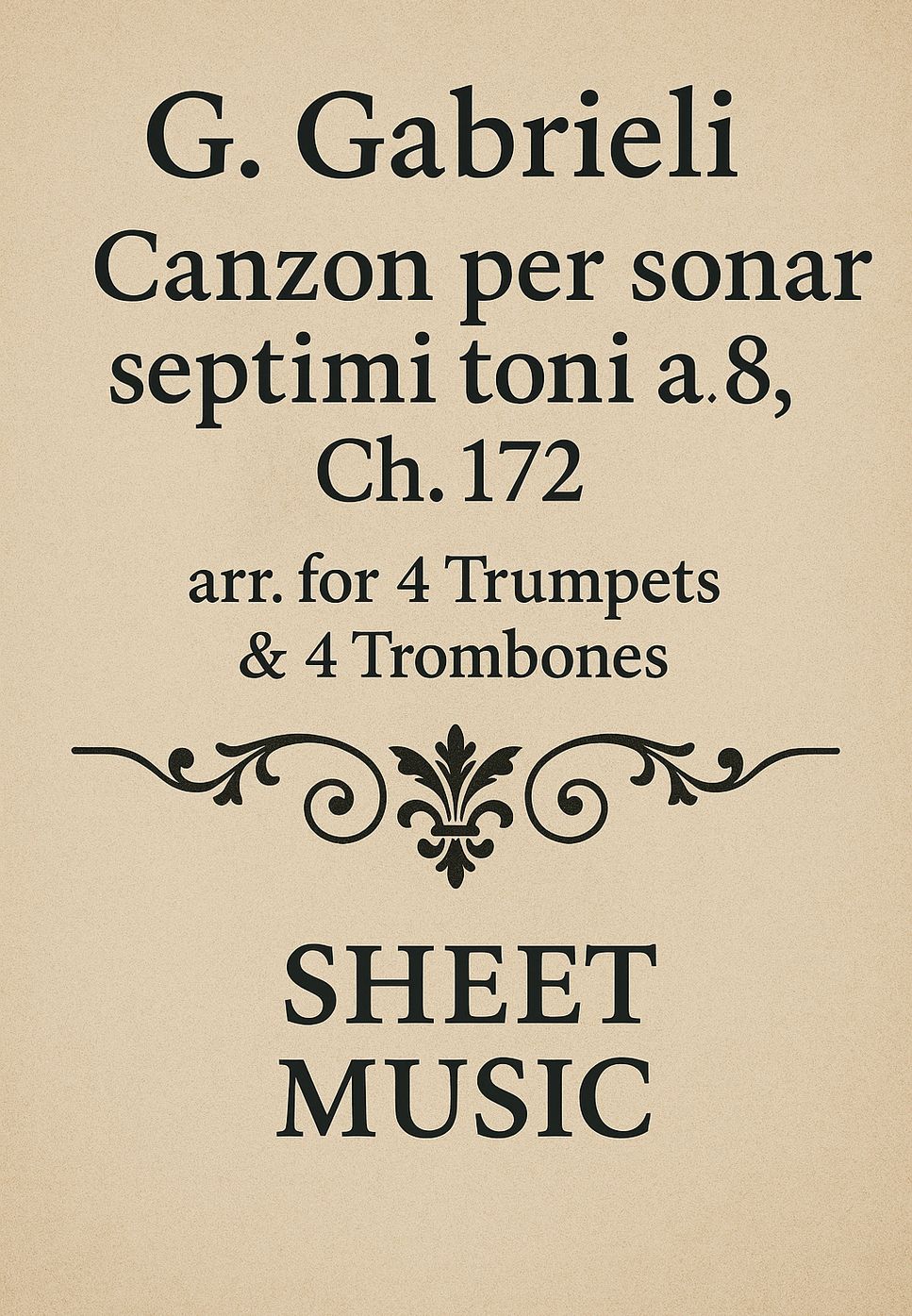 Giovanni Gabrieli - Canzon per sonar septimi toni a 8, Ch.172 (arr. for ...